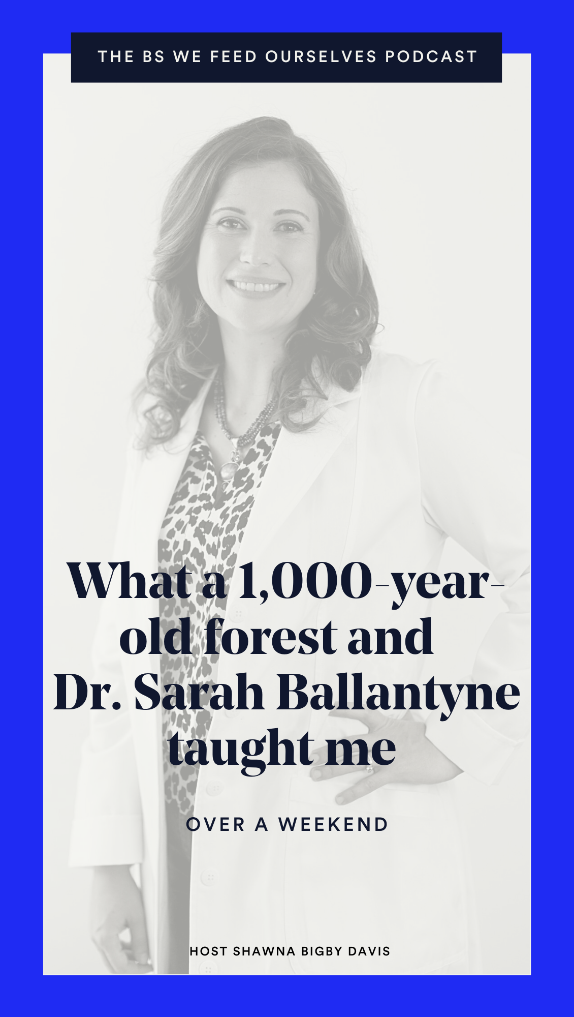 What a 1,000-year-old forest and Dr. Sarah Ballantyne taught me over a ...