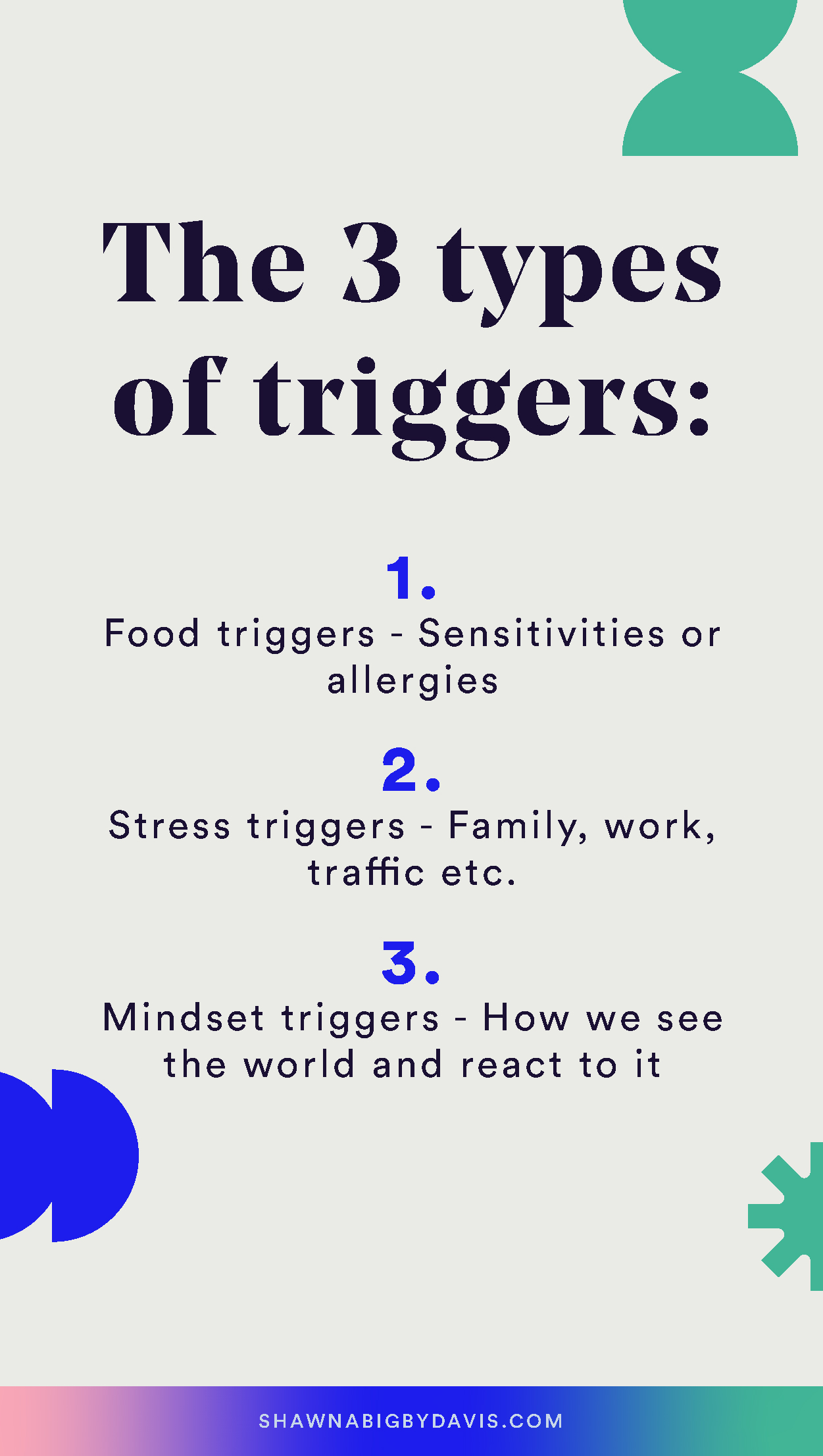 Do you know your triggers? - Shawna Bigby Davis