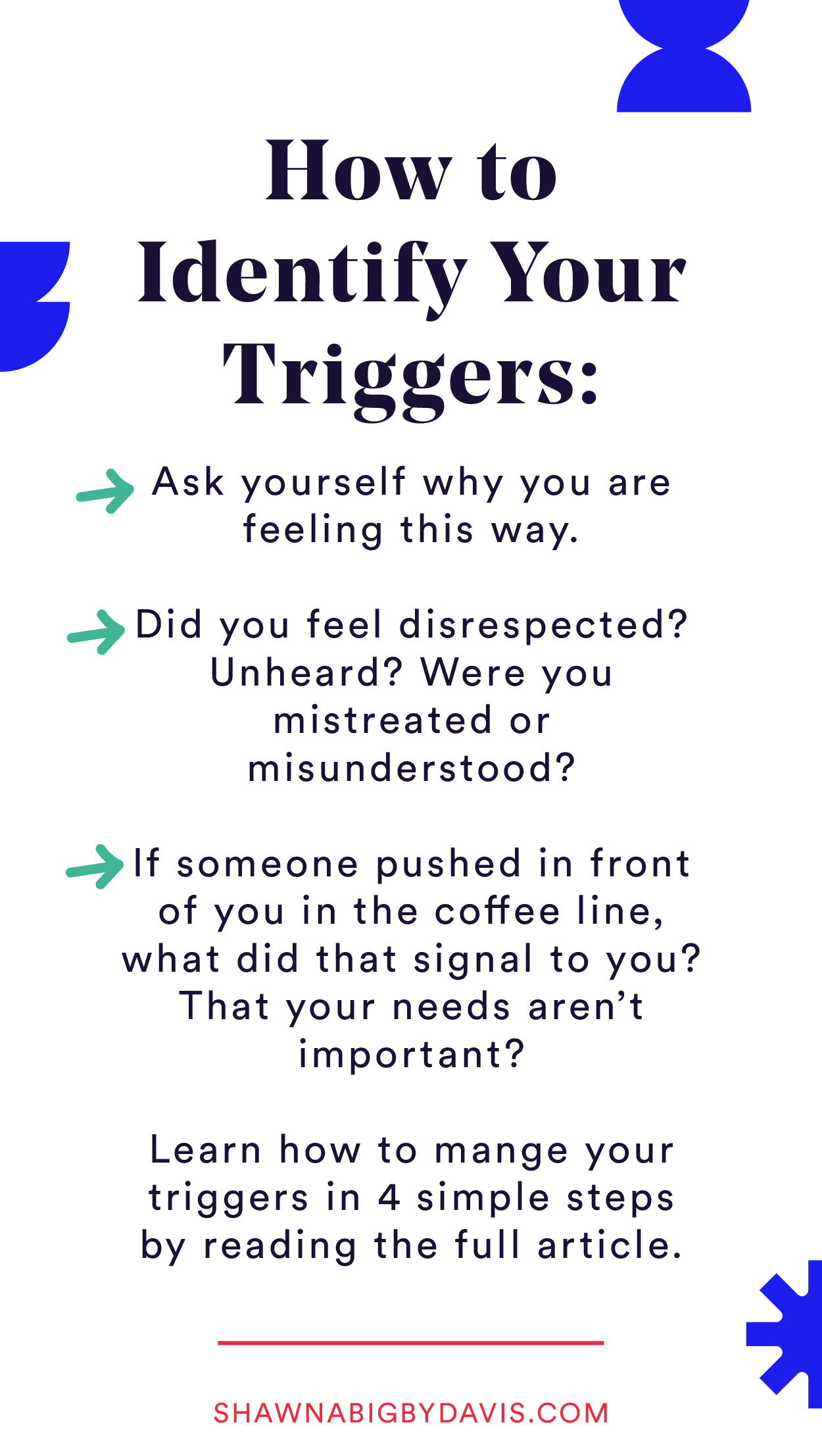 4 Steps to Controlling Your Anger Triggers - Shawna Bigby Davis