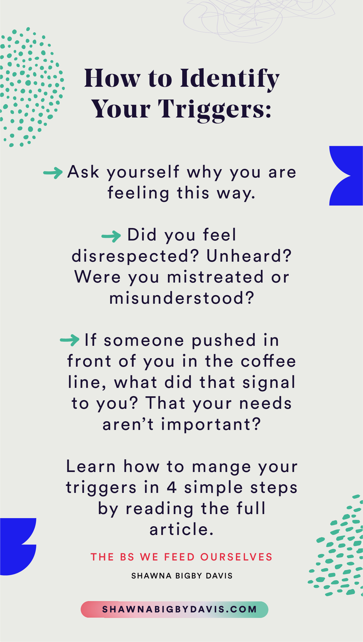 4 Steps to Controlling Your Anger Triggers - Shawna Bigby Davis