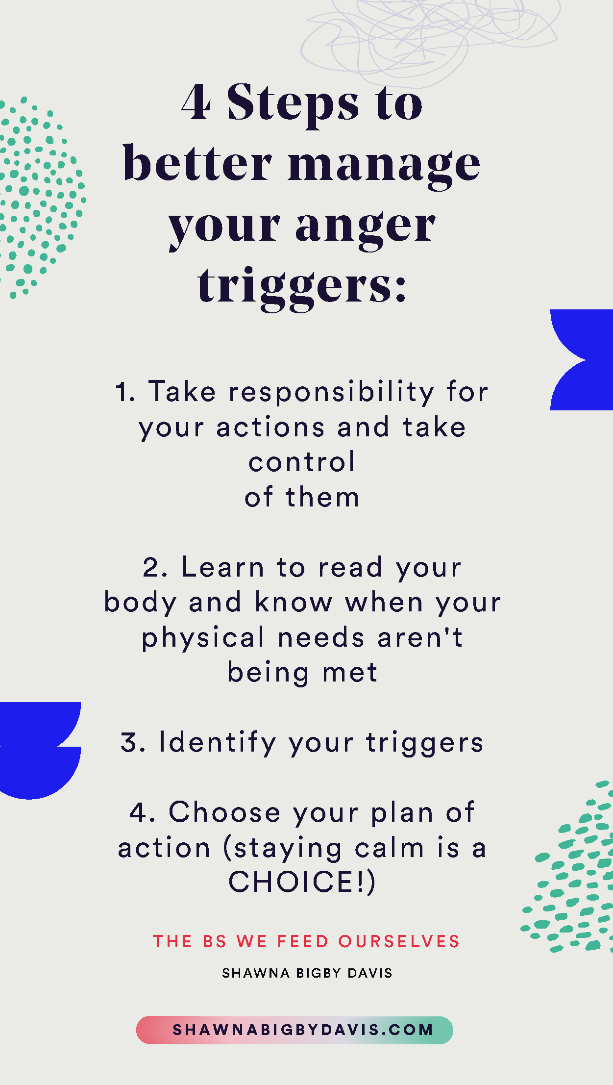 4 Steps to Controlling Your Anger Triggers - Shawna Bigby Davis