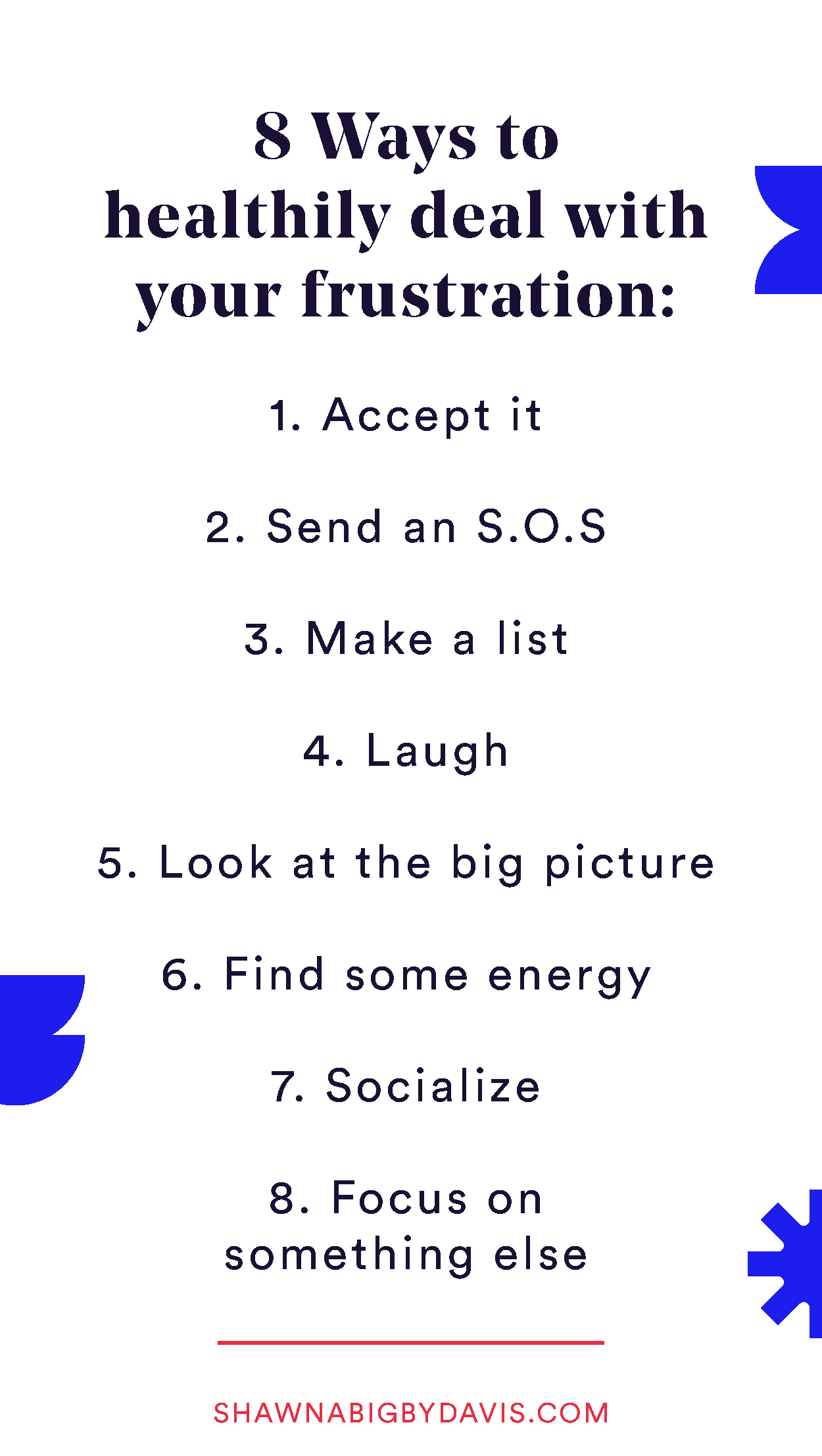 8 Tips for Handling Frustration in a Healthy Way - Shawna Bigby Davis