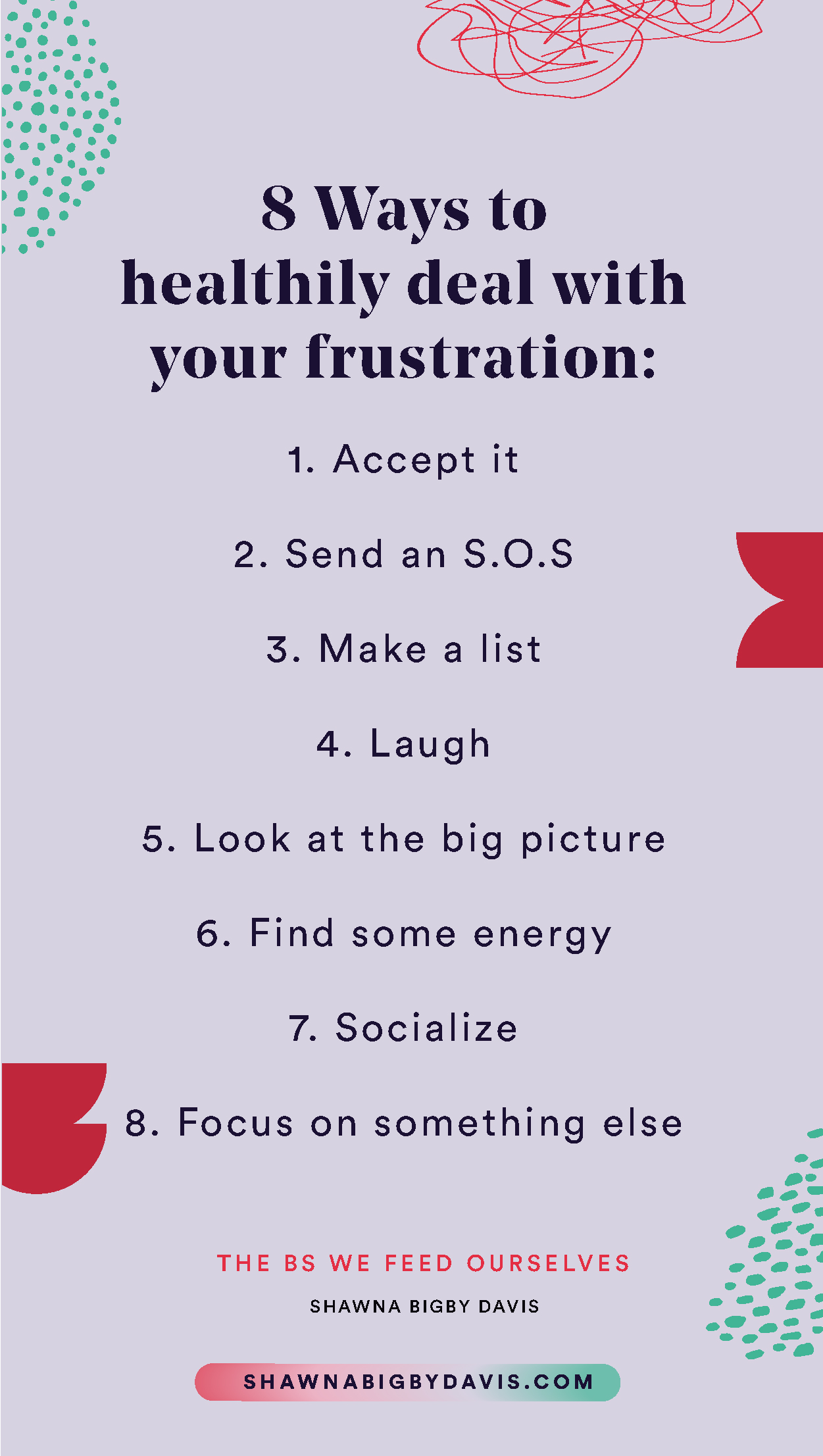 8 Tips for Handling Frustration in a Healthy Way - Shawna Bigby Davis
